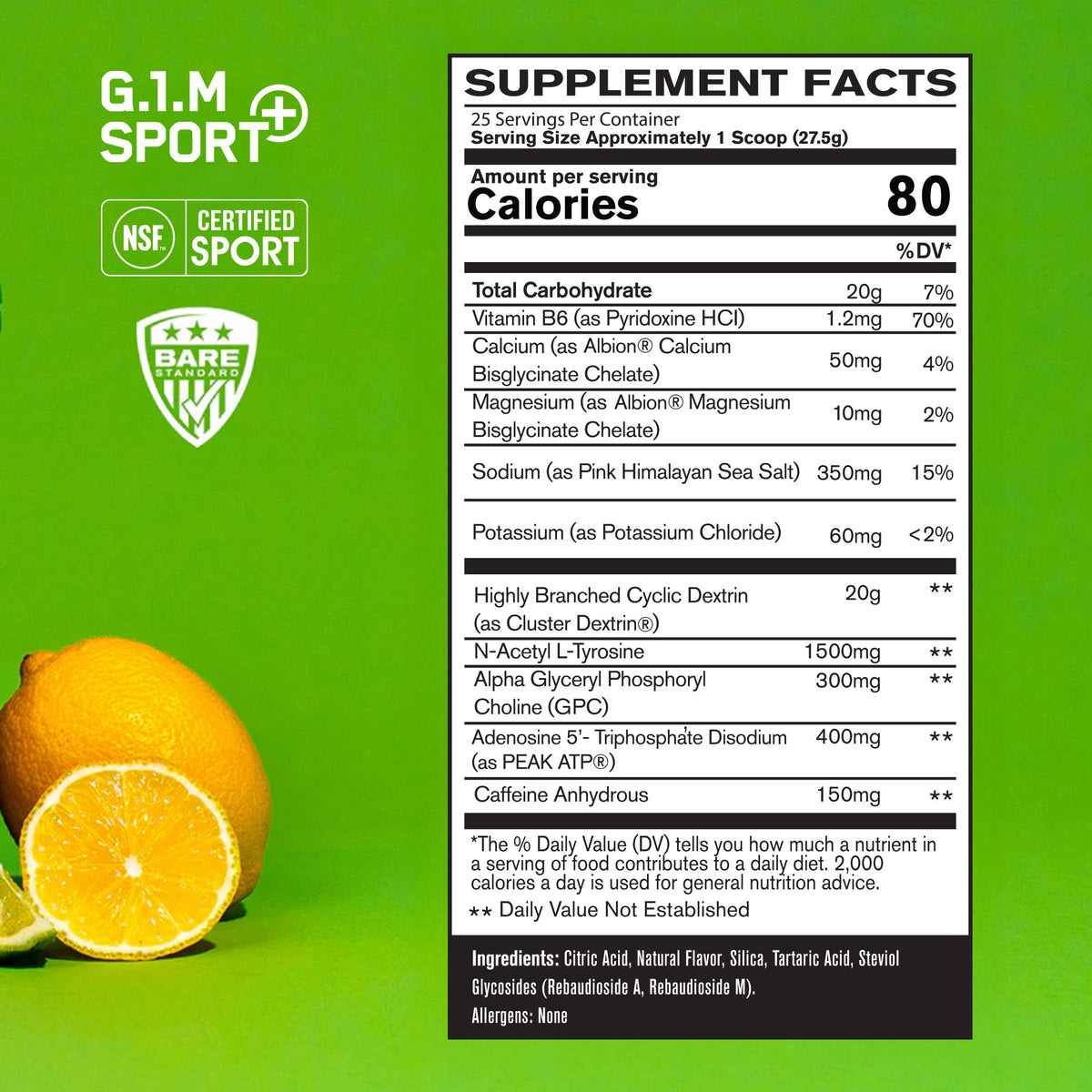 G.1.M Sport+ / Endurance Pre-Workout – Bare Performance Nutrition