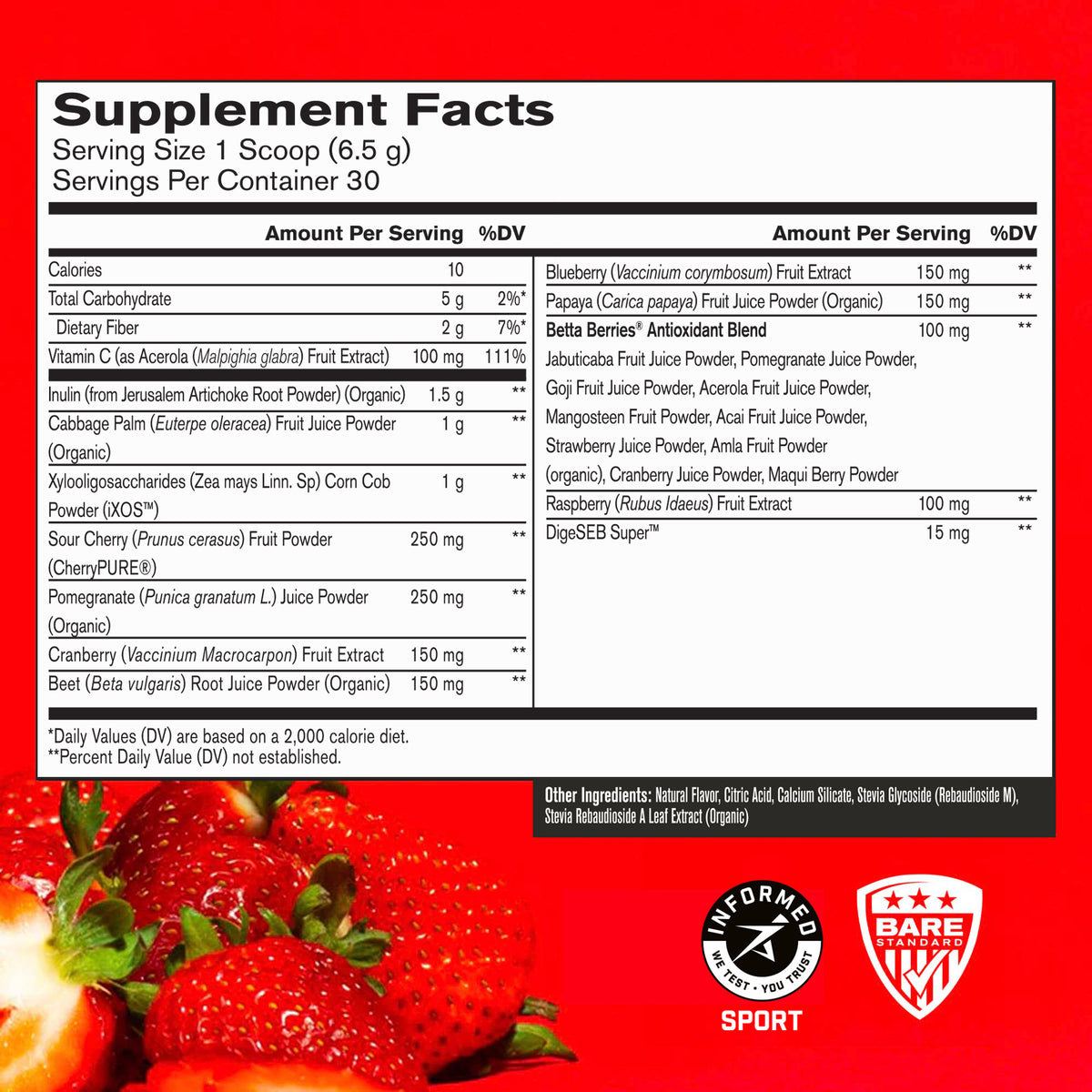 Best Red Superfood Powder | Strong Reds | Bare Performance Nutrition