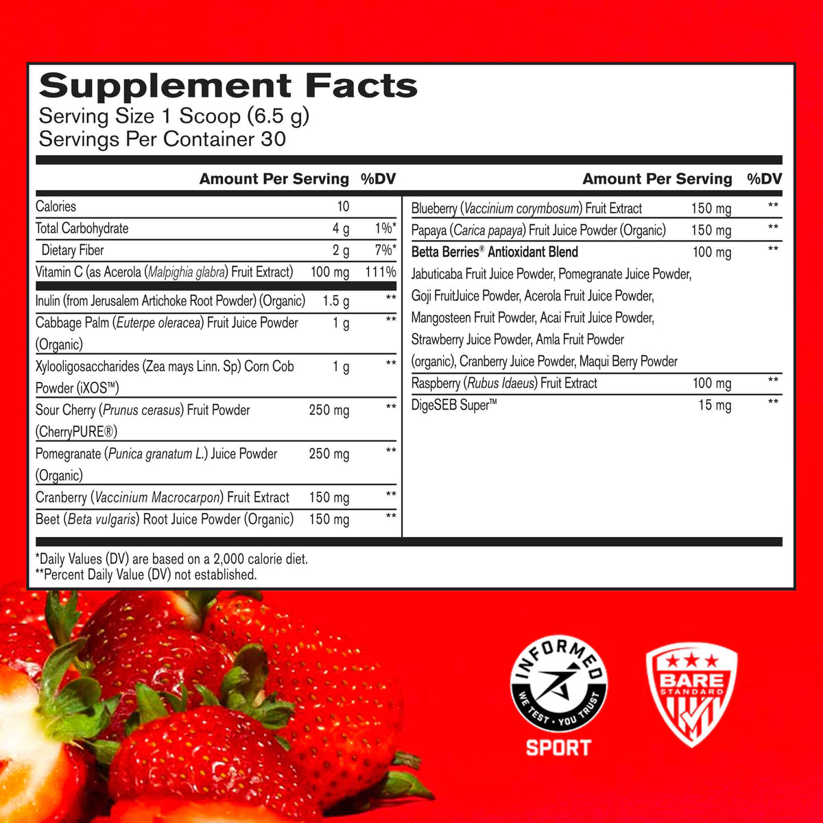 Best Red Superfood Powder | Strong Reds | Bare Performance Nutrition