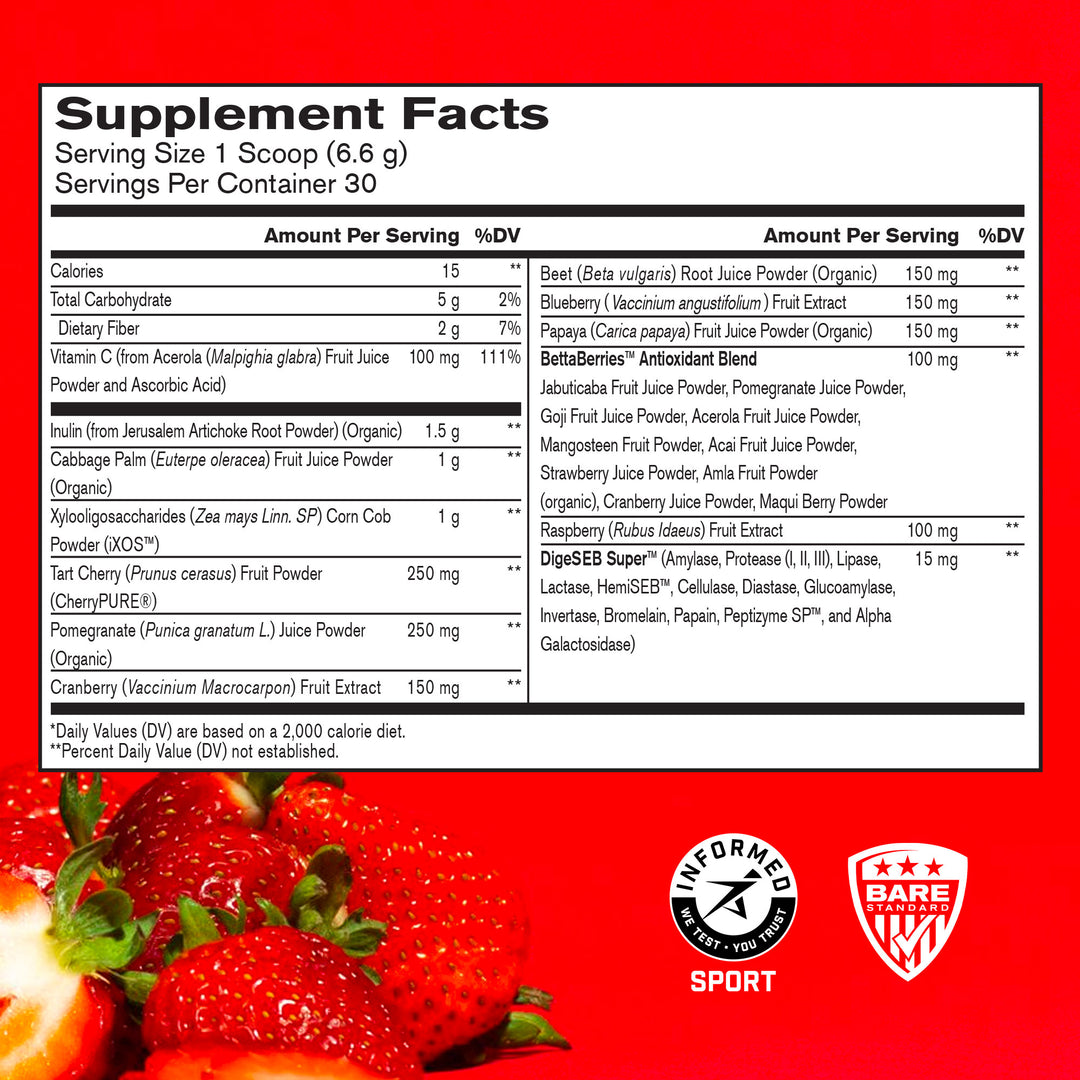 Best Red Superfood Powder | Strong Reds | Bare Performance Nutrition
