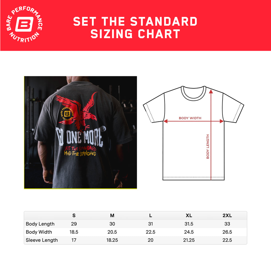 Set The Standard Tee – Bare Performance Nutrition